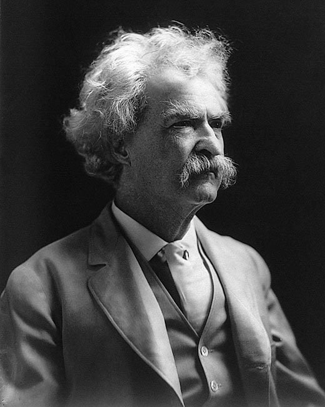 Samuel Clemens Mark Twain Portrait 1907 Style - A - 12x18 Inch ...