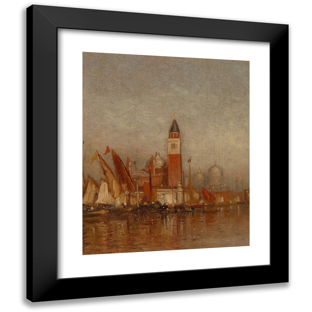 Samuel Colman 12x14 Black Modern Framed Museum Art Print Titled - Santa ...