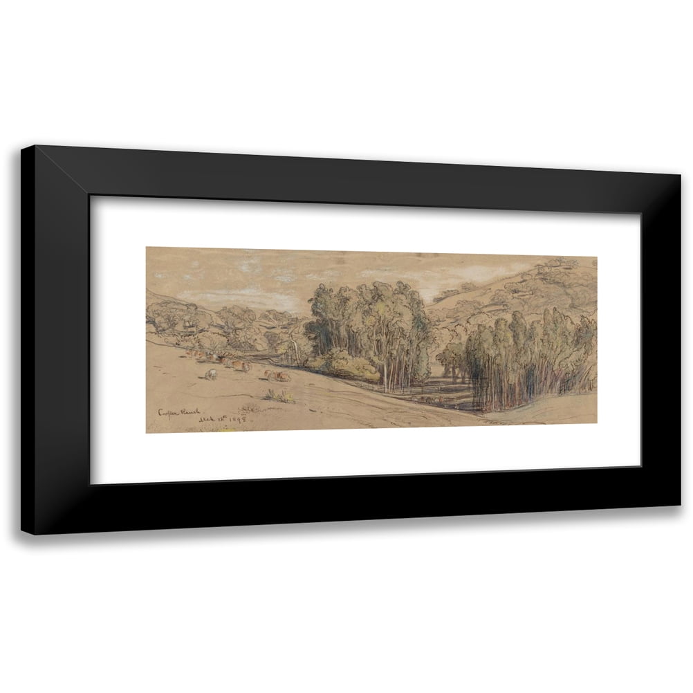 Samuel Colman 14x8 Black Modern Framed Museum Art Print Titled ...