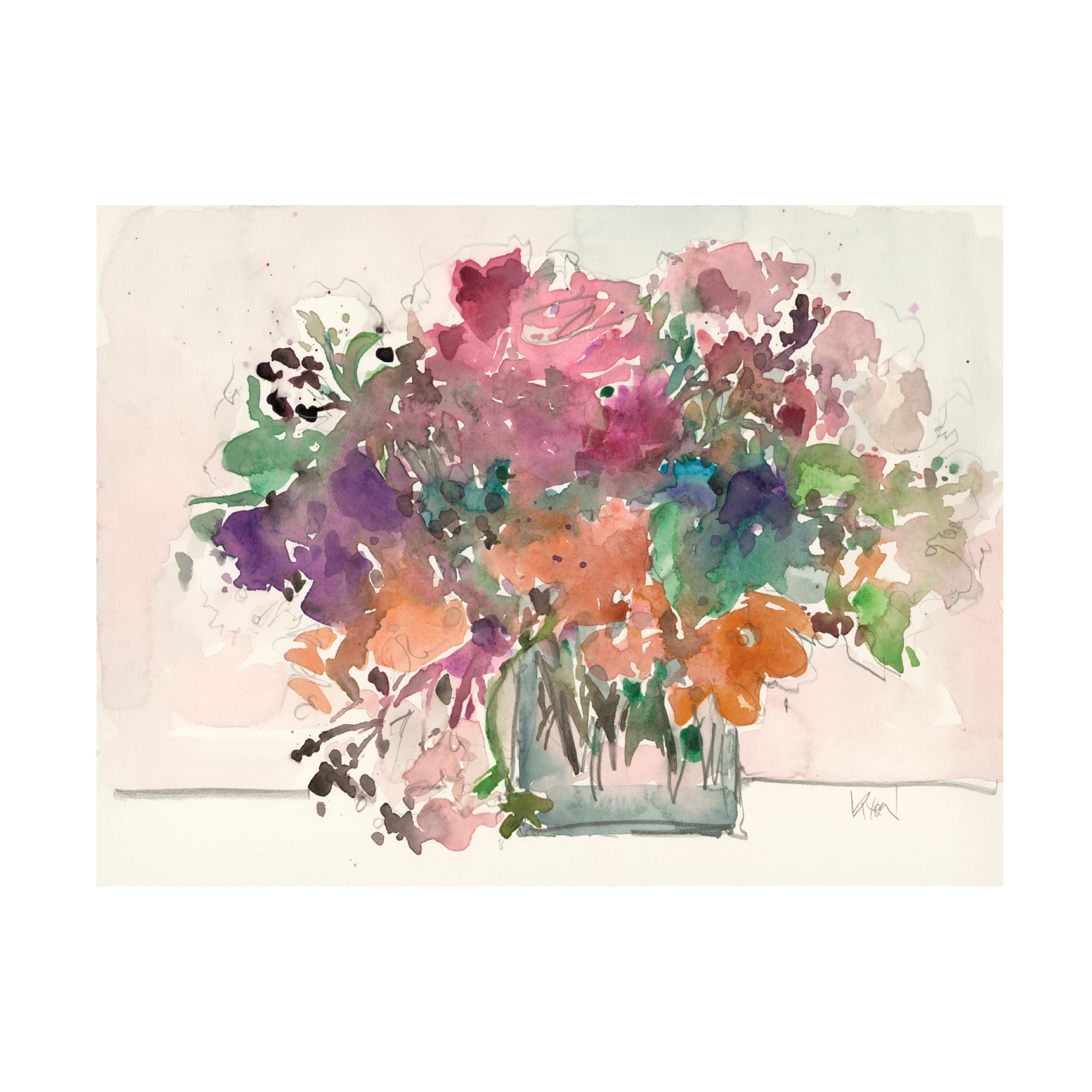 Samuel Dixon 'Mix Flowers II' Canvas Art - Walmart.com