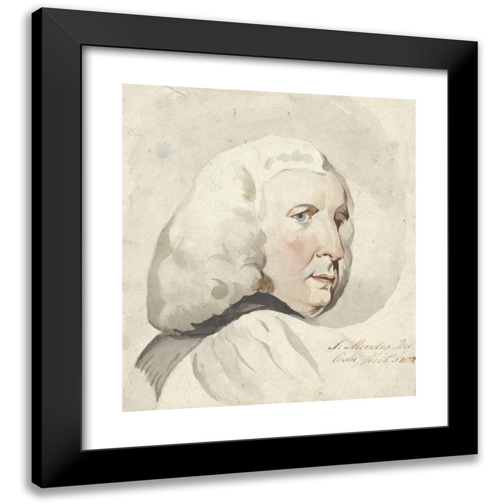 Samuel Henri Mendes da Costa 20x22 Black Modern Framed Museum Art Print ...