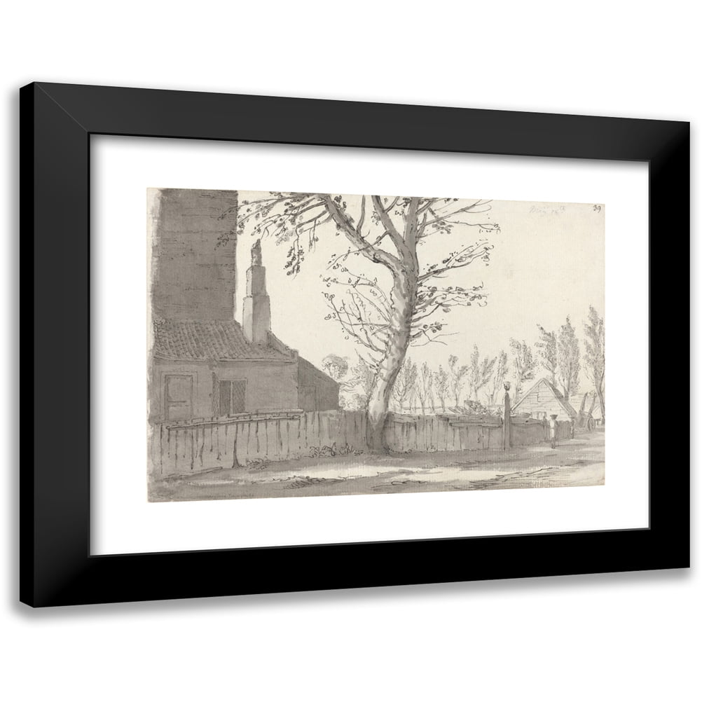 Samuel Hieronymus Grimm 14x11 Black Modern Framed Museum Art Print ...