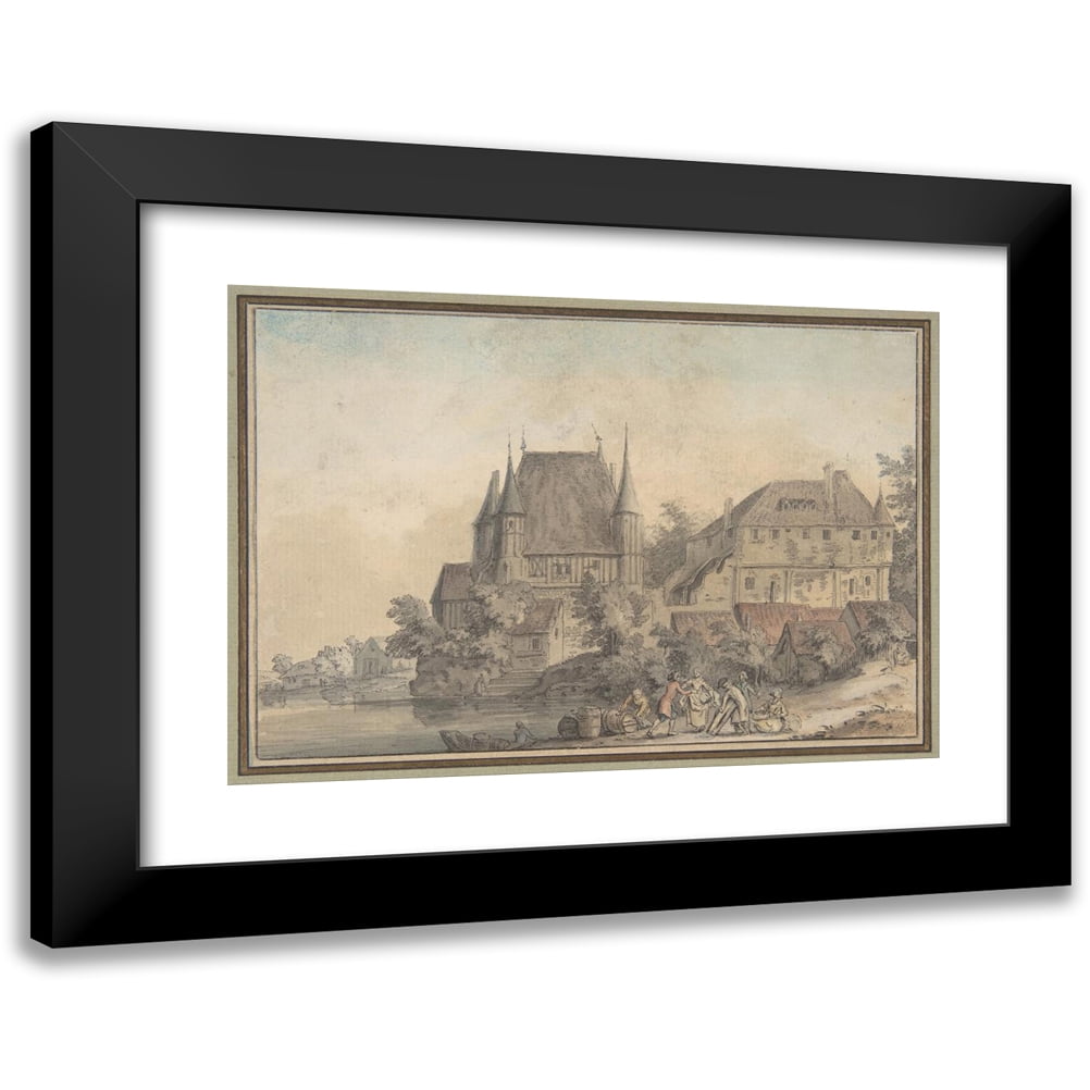 Samuel Hieronymus Grimm 14x11 Black Modern Framed Museum Art Print ...