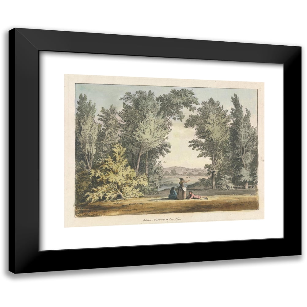 Samuel Hieronymus Grimm 14x12 Black Modern Framed Museum Art Print ...
