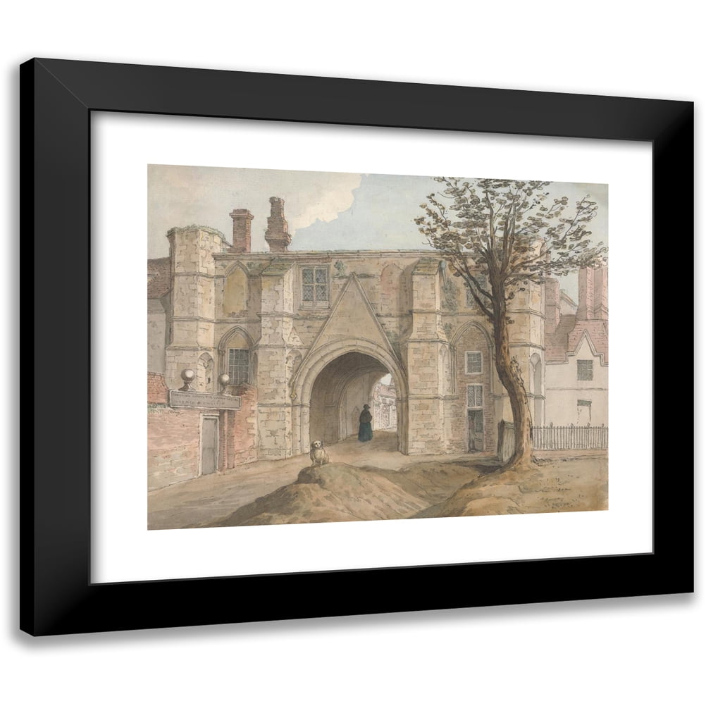 Samuel Hieronymus Grimm 14x12 Black Modern Framed Museum Art Print ...