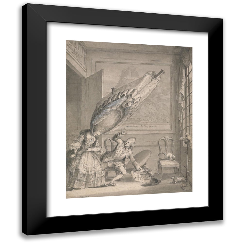 Samuel Hieronymus Grimm 20x24 Black Modern Framed Museum Art Print ...