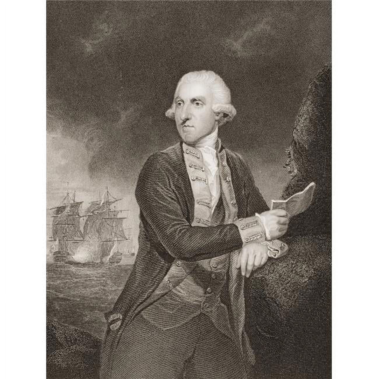 Samuel Hood 1St Viscount Hood 1724-1816 British Admiral Engraved by H ...