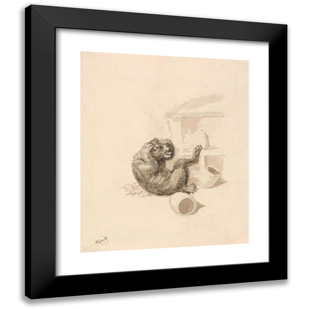 Samuel Howitt 12x14 Black Modern Framed Museum Art Print Titled - Bear ...