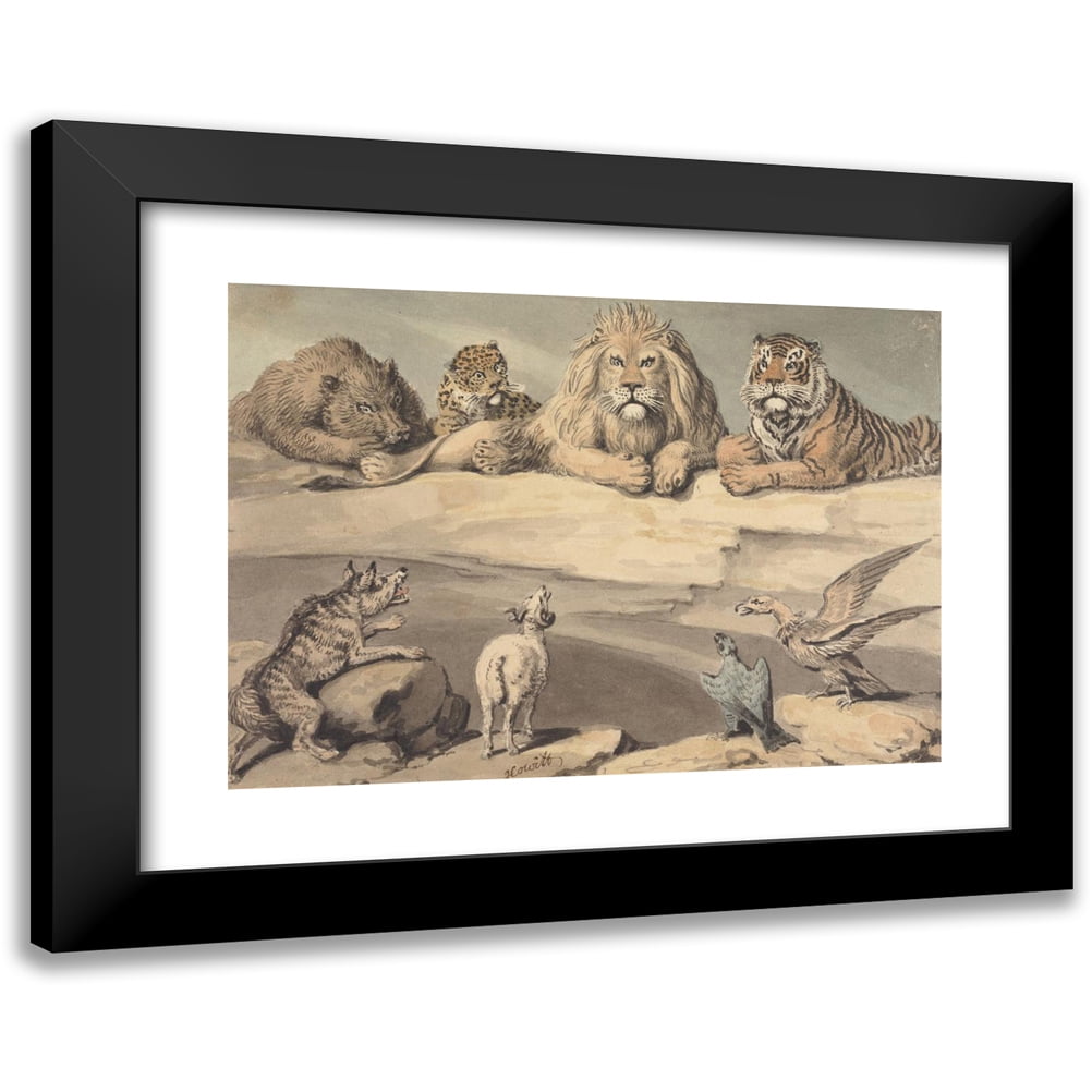 Samuel Howitt 14x11 Black Modern Framed Museum Art Print Titled - A ...