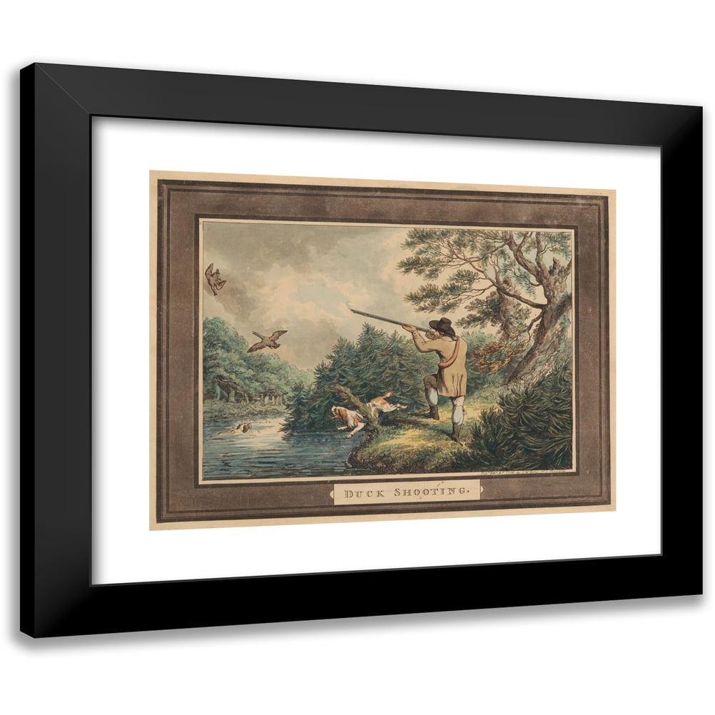 Samuel Howitt 14x12 Black Modern Framed Museum Art Print Titled - Duck ...