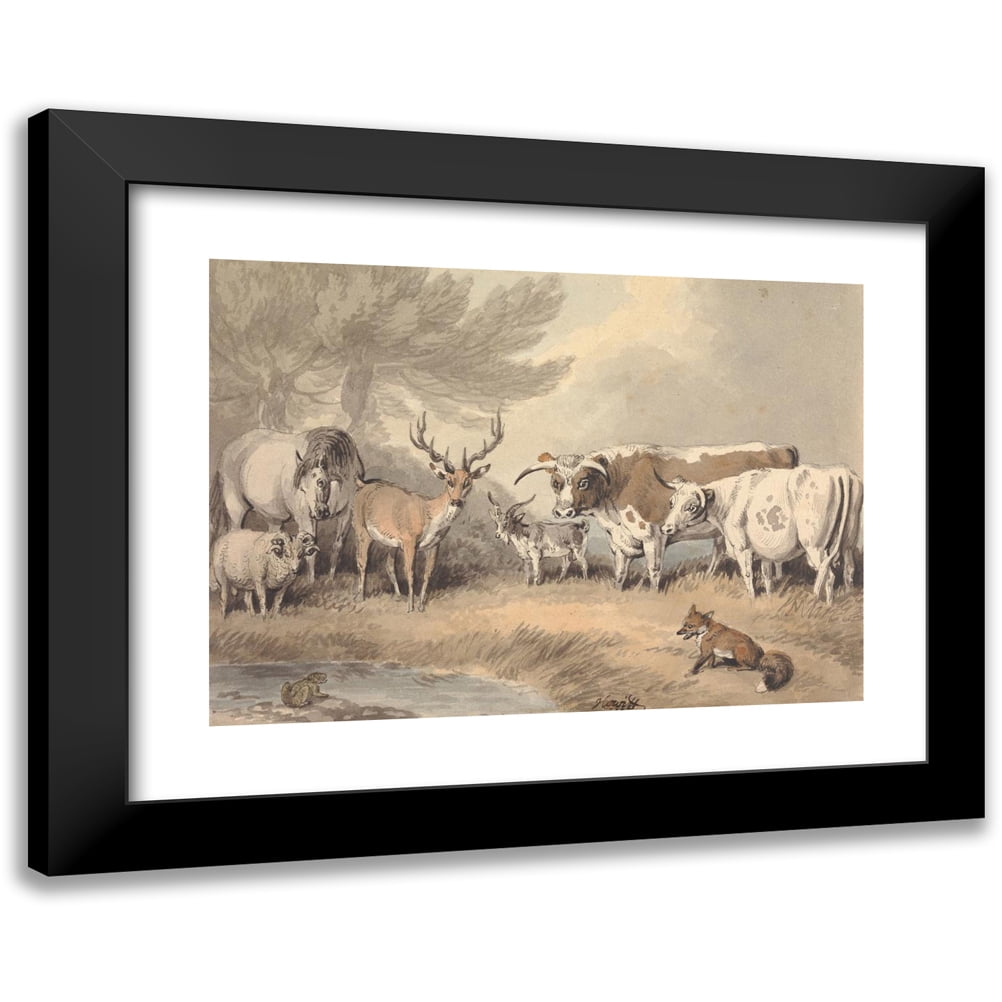 Samuel Howitt 24x18 Black Modern Framed Museum Art Print Titled - A ...