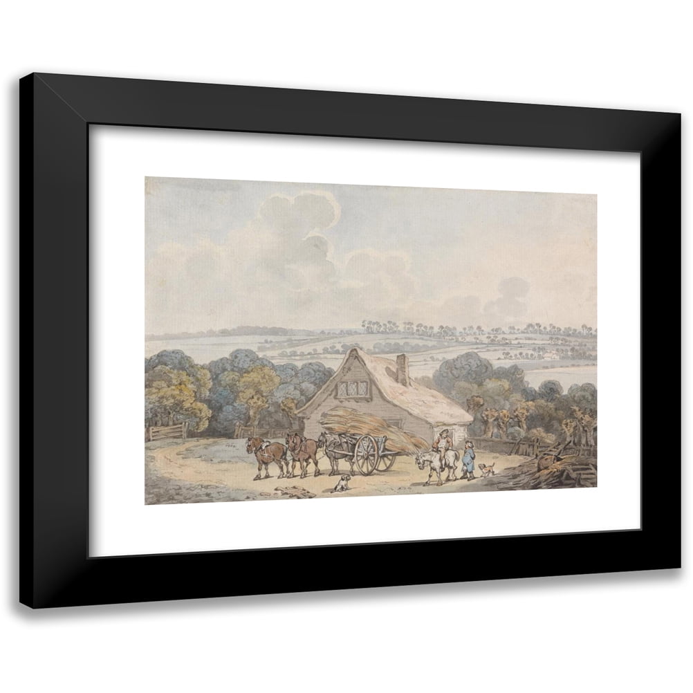 Samuel Howitt 24x18 Black Modern Framed Museum Art Print Titled ...