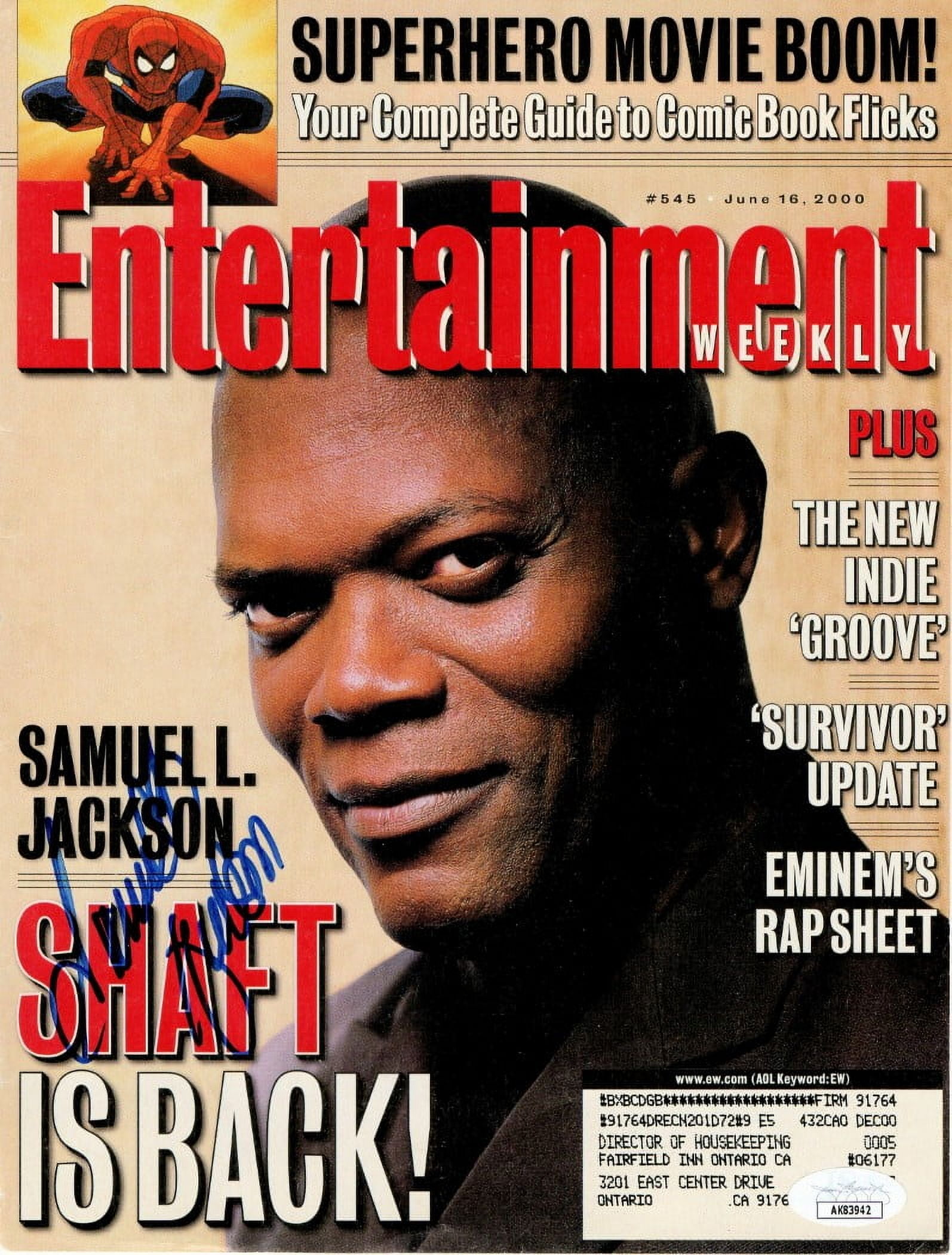 Samuel L. Jackson Signed Autograph Magazine Cover Shaft Pulp Fiction JSA AK83942 - Walmart.com