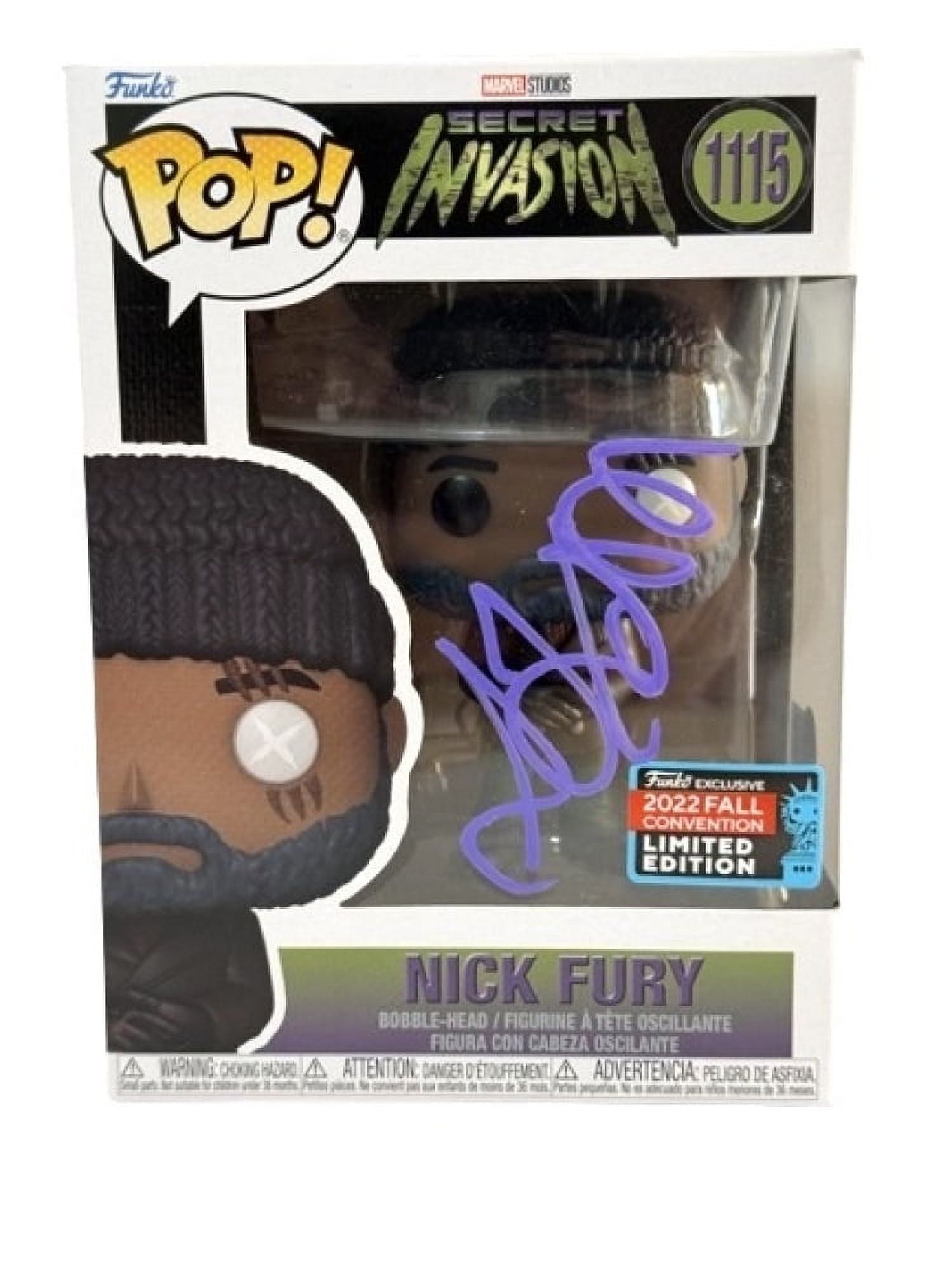 Samuel L Jackson Signed "Nick Fury" #1115 Secret Invasion Funko Pop ...
