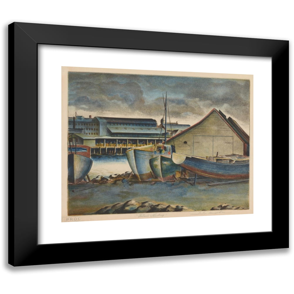 Samuel L. Margolies 24x20 Black Modern Framed Museum Art Print Titled ...