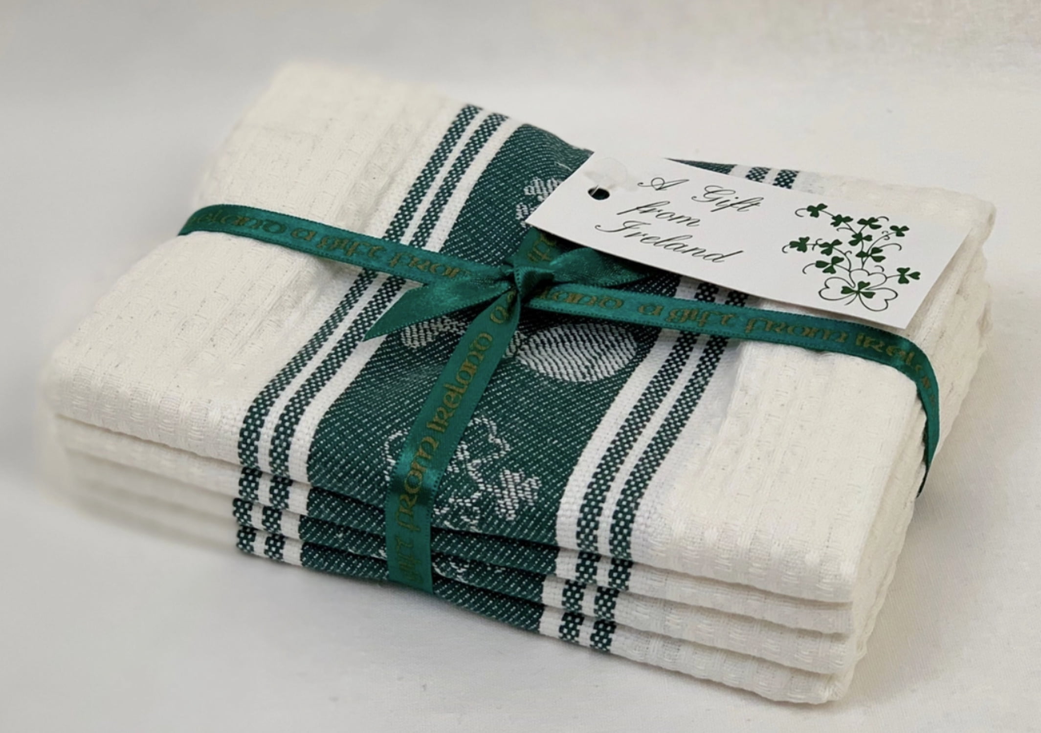 Samuel Lamont Shamrock Waffle Tea Towels- Set of 2 - Walmart.com