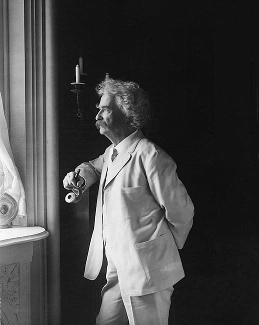 Samuel Mark Twain Clemens Portrait Style - A - 20x30 Inch Glossy ...
