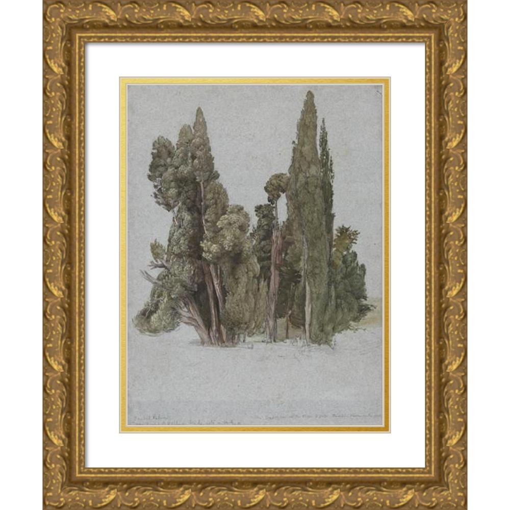 Samuel Palmer 14x18 Gold Ornate Wood Frame and Double Matted Museum Art ...