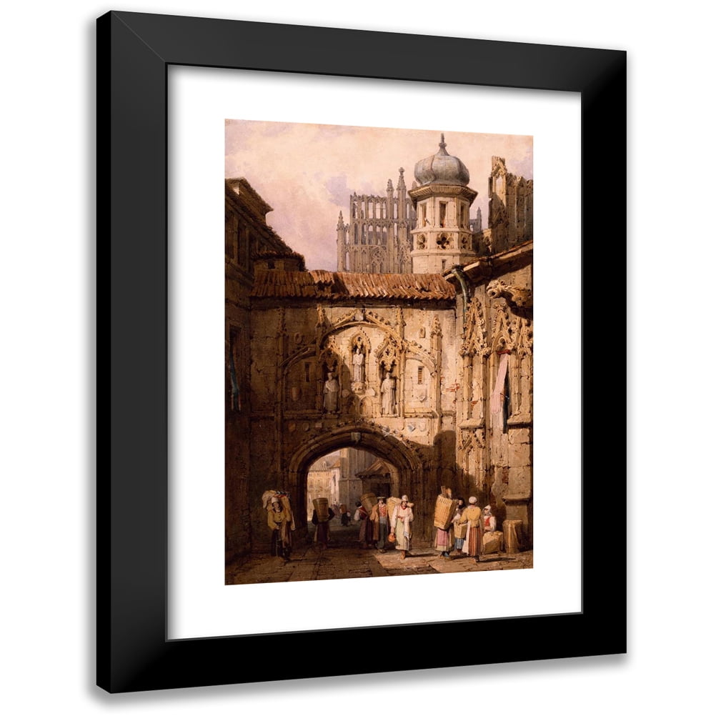Samuel Prout 11x14 Black Modern Framed Museum Art Print Titled - A View ...