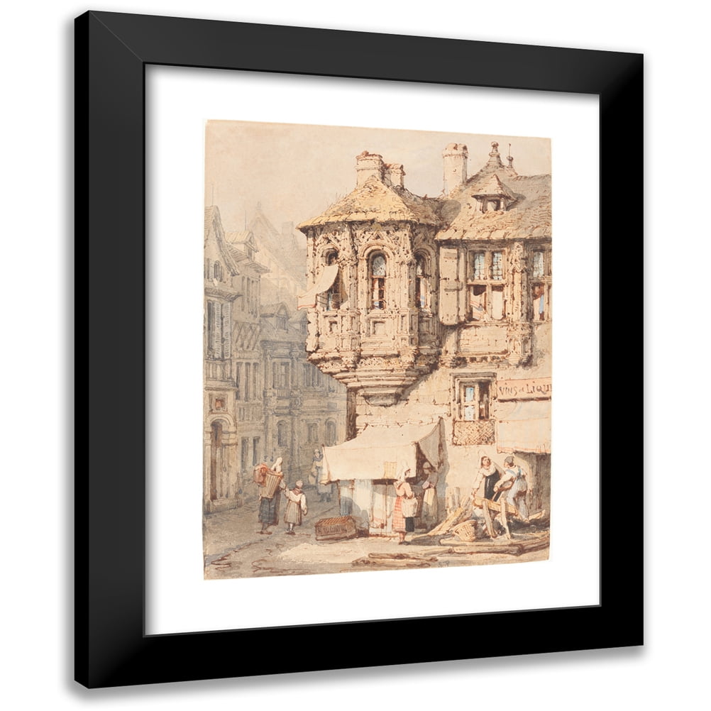 Samuel Prout 11x14 Black Modern Framed Museum Art Print Titled - French ...