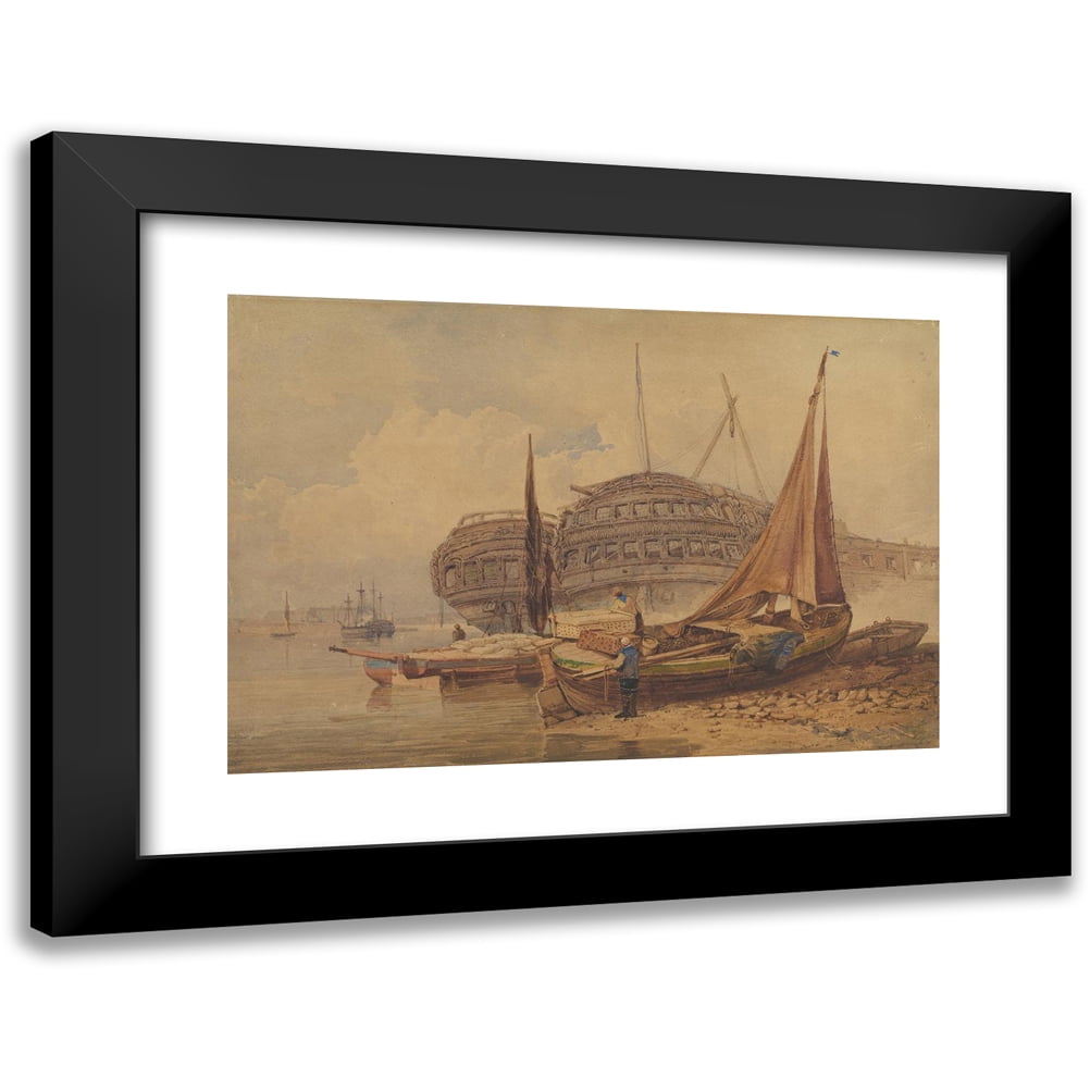 Samuel Prout 24x17 Black Modern Framed Museum Art Print Titled ...