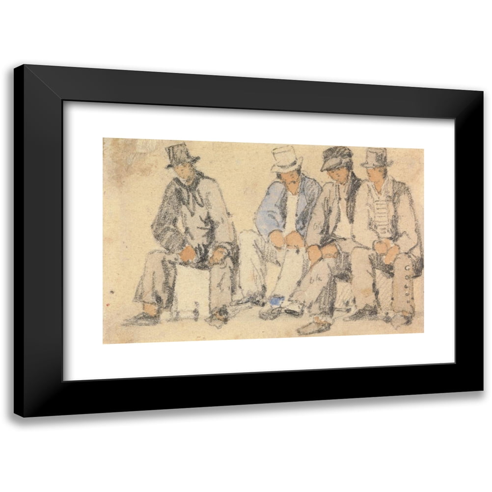 Samuel Prout 24x17 Black Modern Framed Museum Art Print Titled - Group ...
