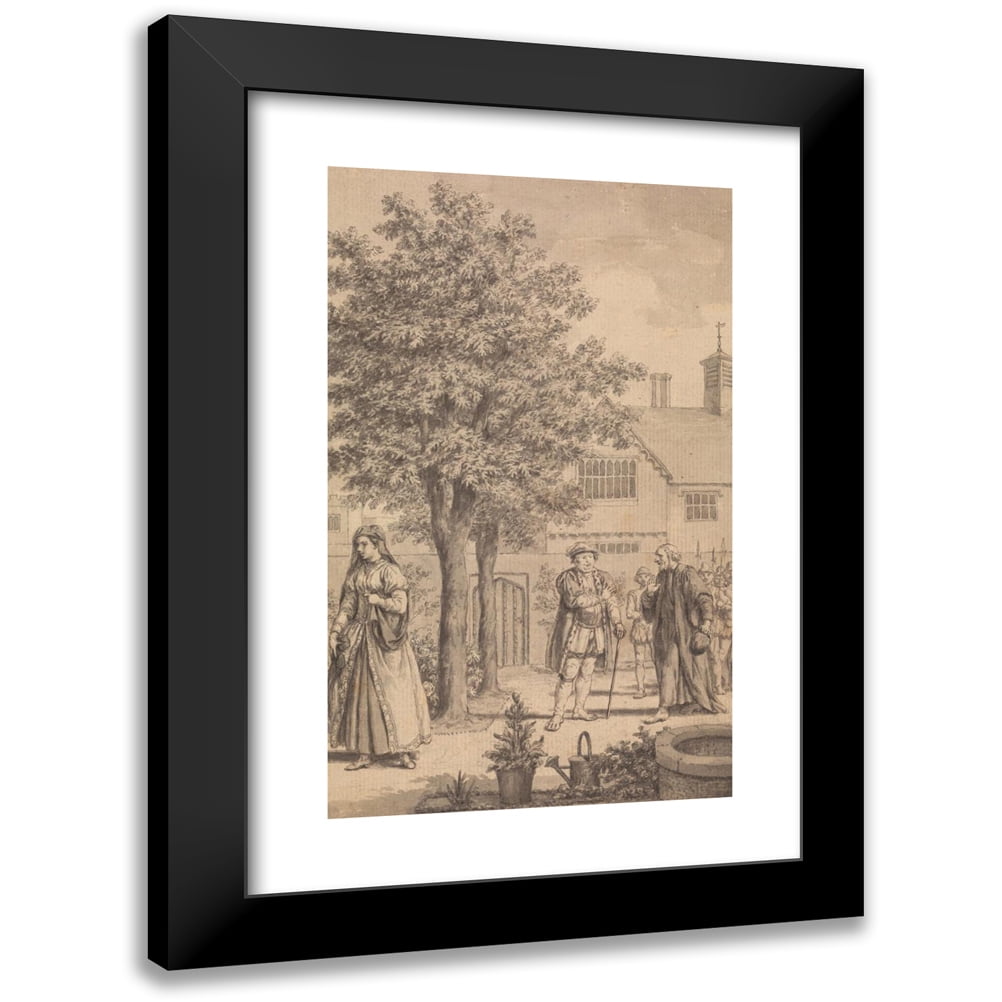 Samuel Wale 10x14 Black Modern Framed Museum Art Print Titled ...