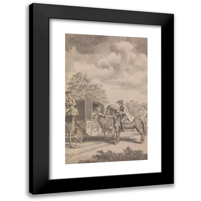 Samuel Wale 11x14 Black Modern Framed Museum Art Print Titled - An ...