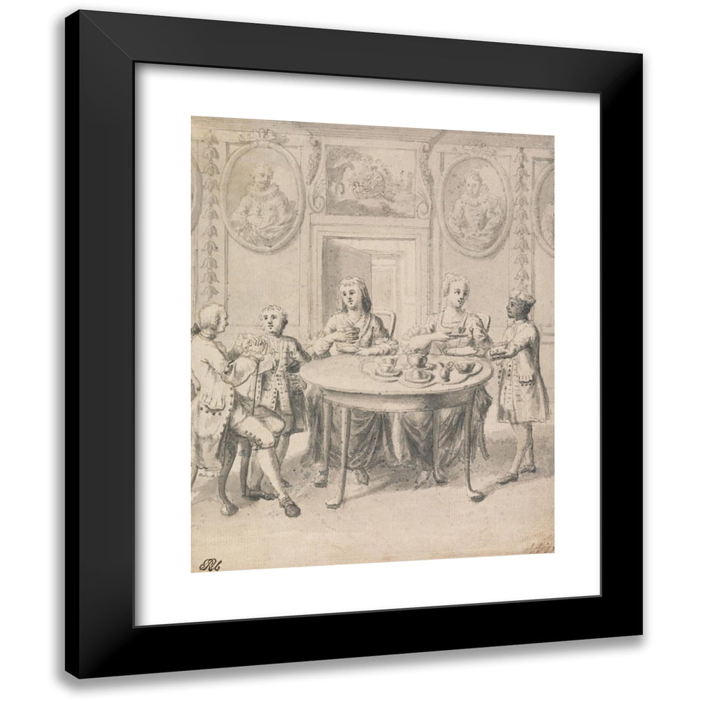 Samuel Wale 12x14 Black Modern Framed Museum Art Print Titled ...