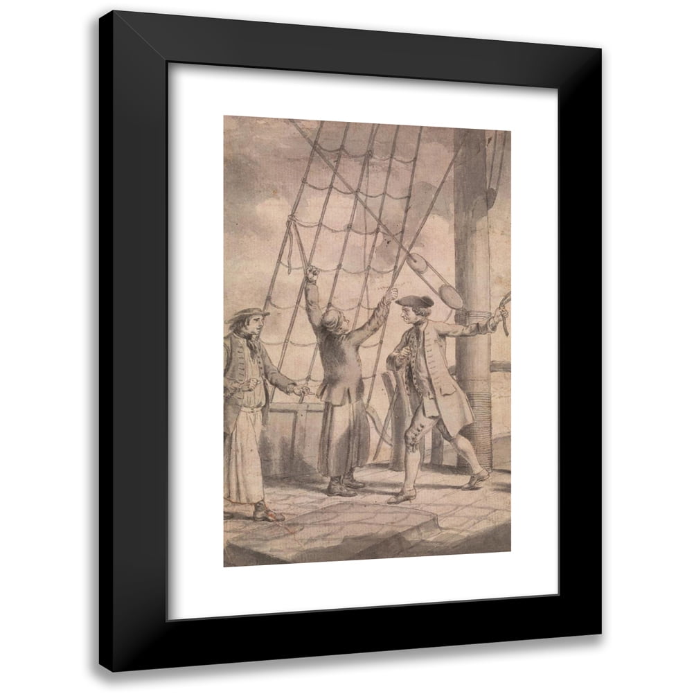 Samuel Wale 16x24 Black Modern Framed Museum Art Print Titled - The ...