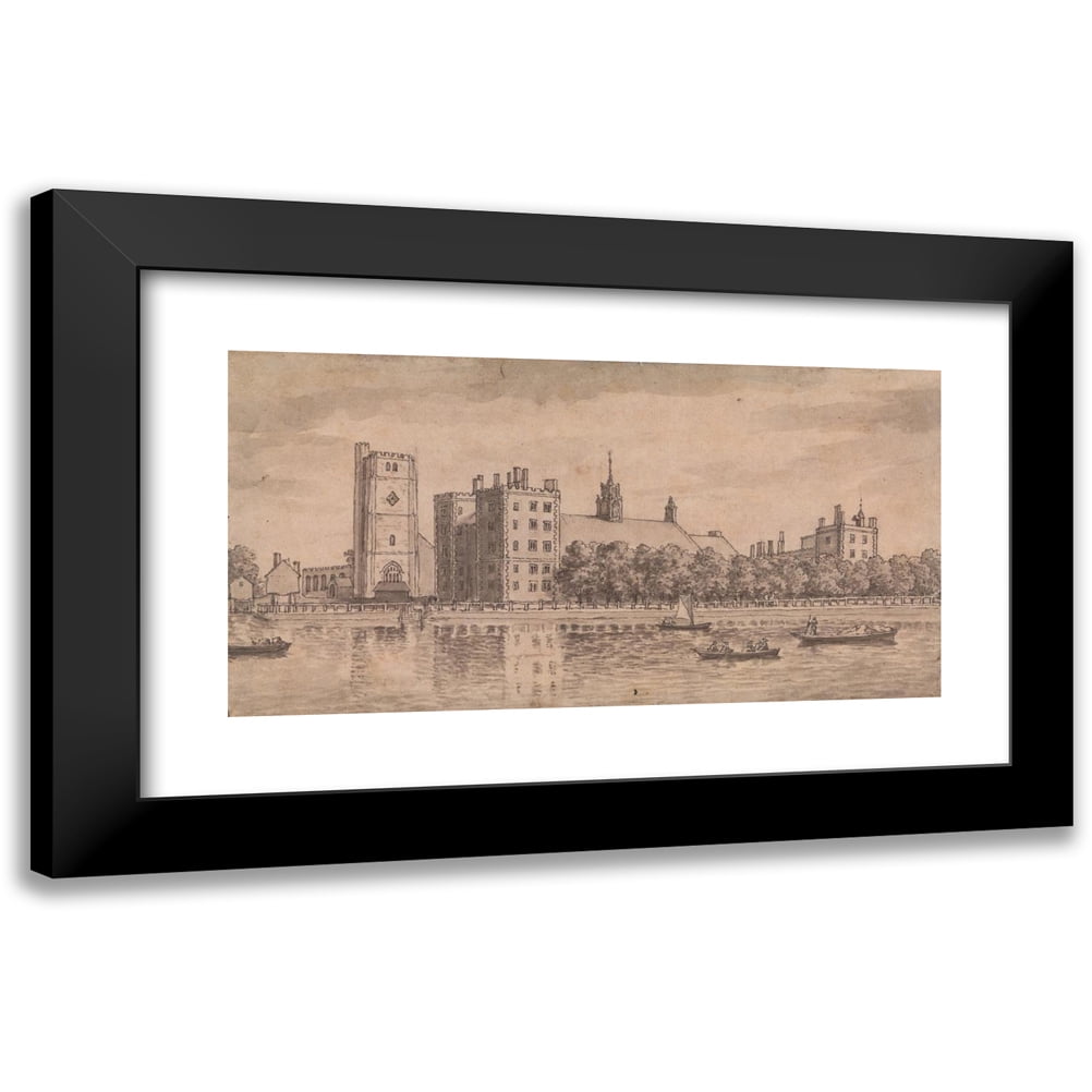 Samuel Wale 24x14 Black Modern Framed Museum Art Print Titled - Lambeth ...