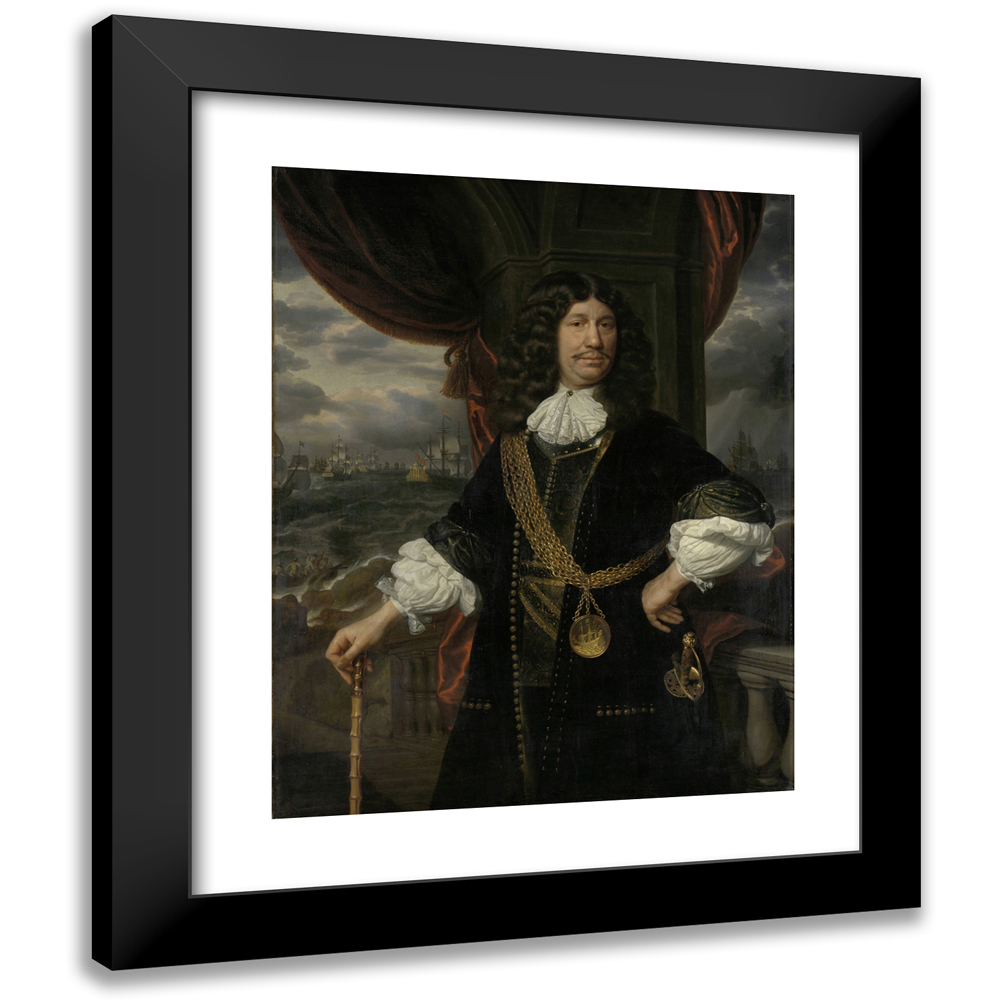 Samuel van Hoogstraten 12x14 Black Modern Framed Museum Art Print ...