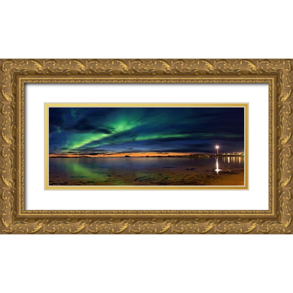 Samuelsen, Roy 24x12 Gold Ornate Wood Framed with Double Matting Museum ...