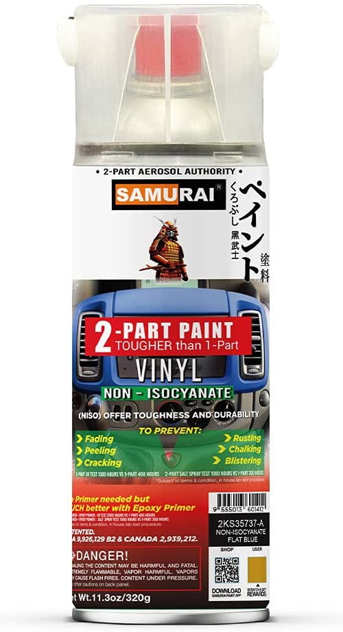 Samurai 2-Part Non-Isocyanate (NISO) Spray Paint for Car Vinyl - 11.3 ...