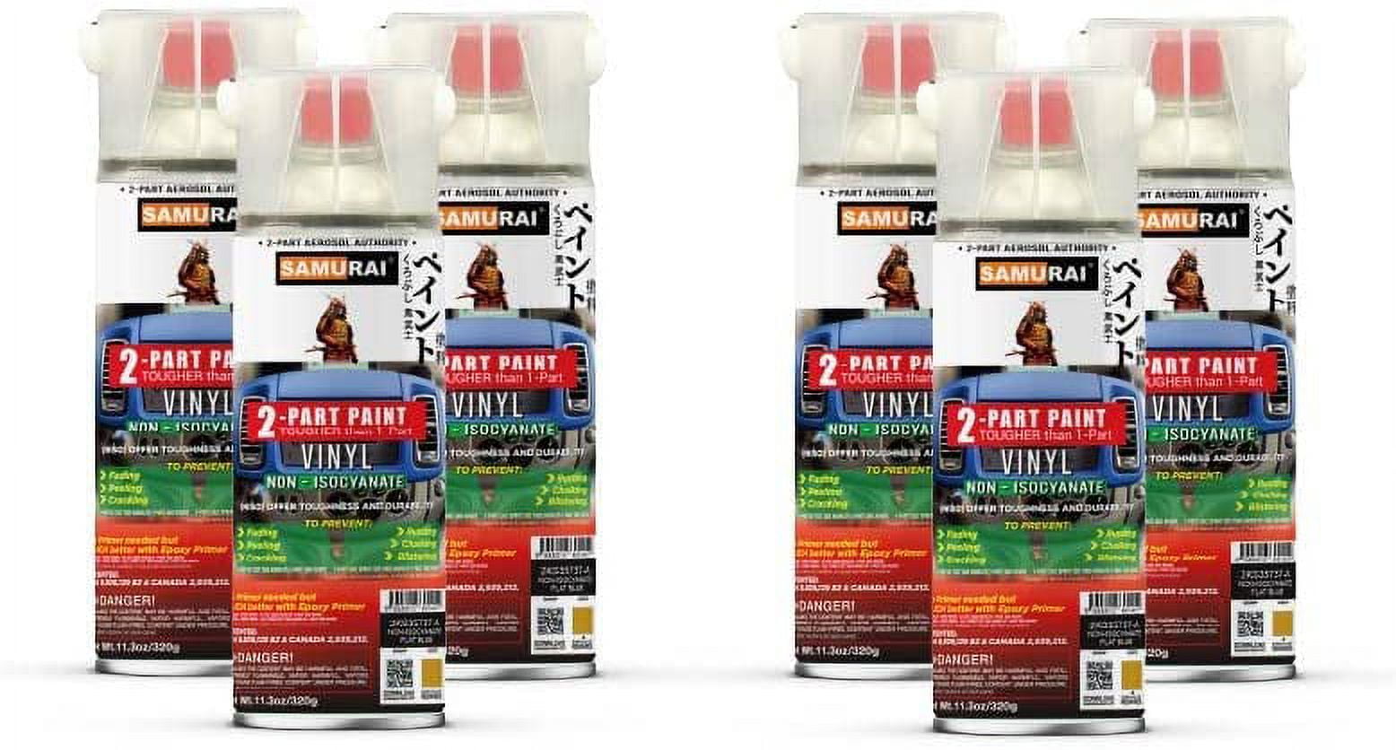 Samurai 2-Part Non-Isocyanate (NISO) Spray Paint for Car Vinyl - 11.3 ...