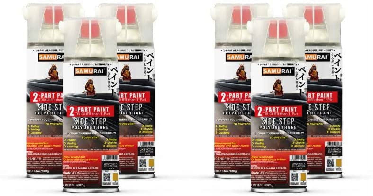 Samurai 2-Part Polyurethane Spray Paint for Car Side Step - 11.3 Ounce ...
