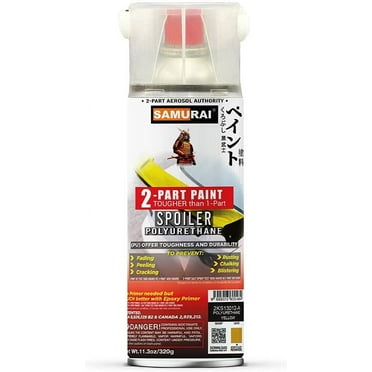 Samurai 2-Part Polyurethane Spray Paint for Home Exterior - 11.3 Ounce ...