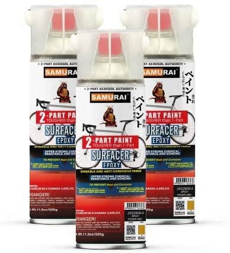 Samurai 2-Part Spray Paint Epoxy Primer for Bike Surfacer (Metal Primer ...
