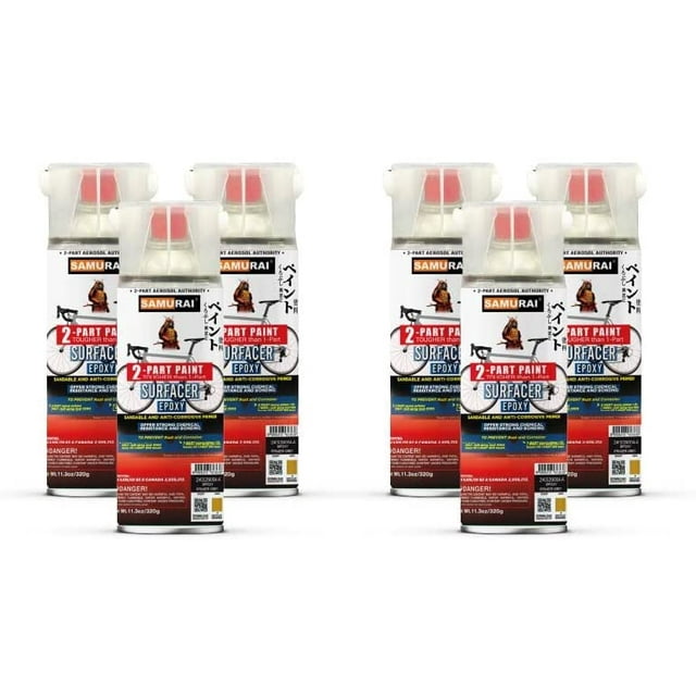Samurai 2-Part Spray Paint Epoxy Primer for Bike Surfacer (Metal Primer ...