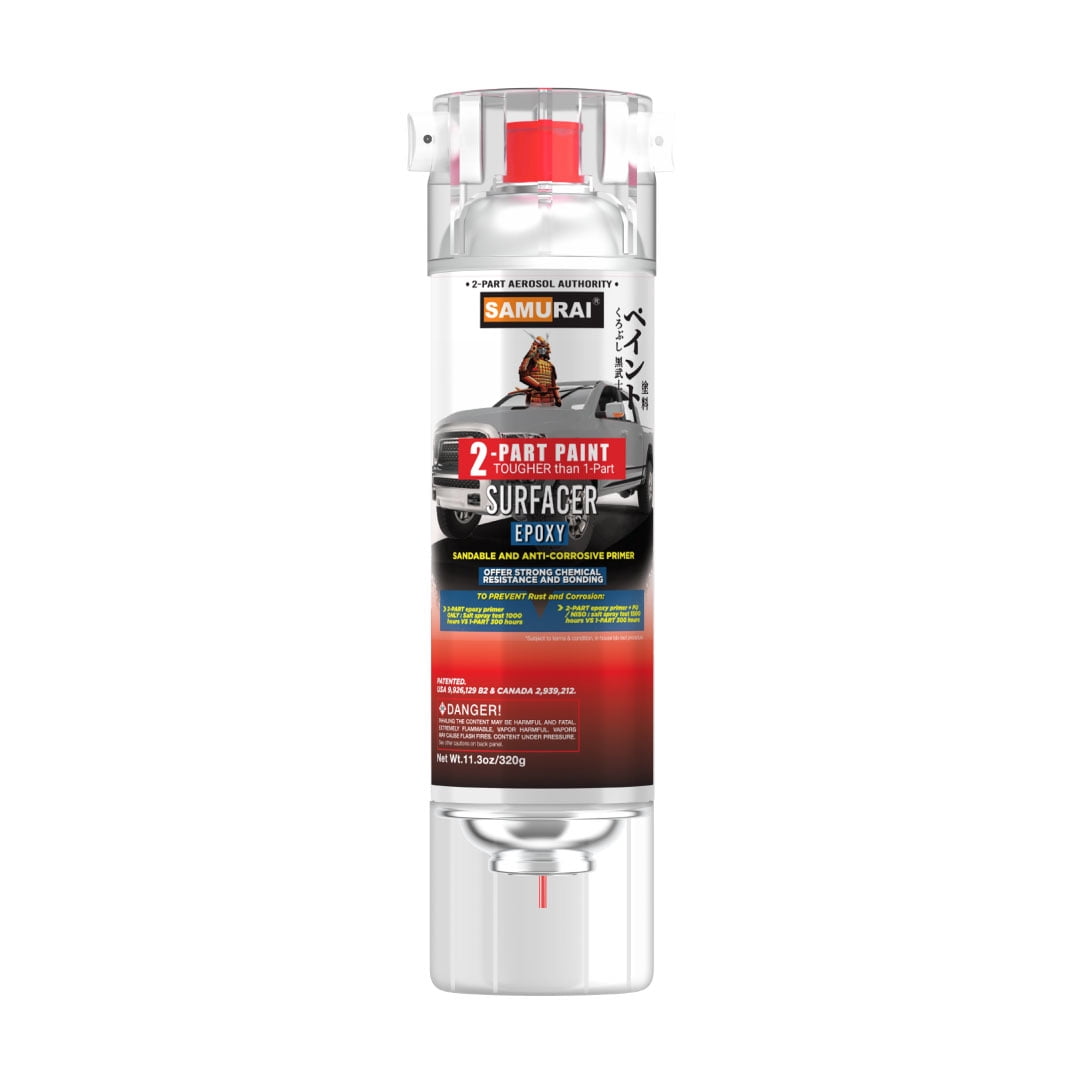 Samurai 2-Part Spray Paint Epoxy Primer for Car Surfacer (Primer Grey ...