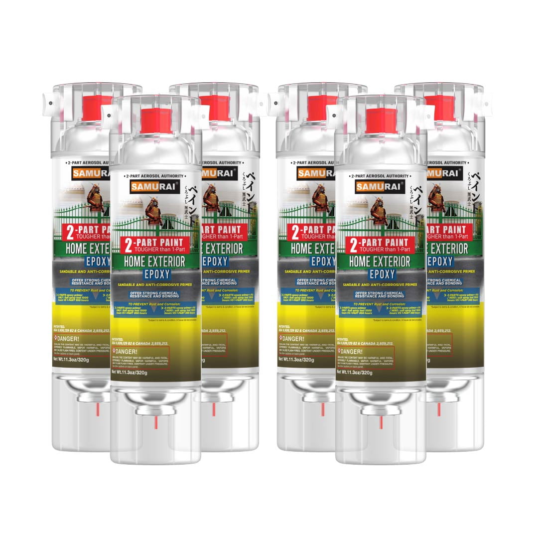 Samurai 2-Part Spray Paint Epoxy Primer for Home Exterior (Metal Primer ...
