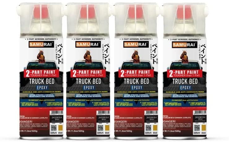 Samurai 2-Part Spray Paint Epoxy Primer for Truck Bed Liner (Granular ...