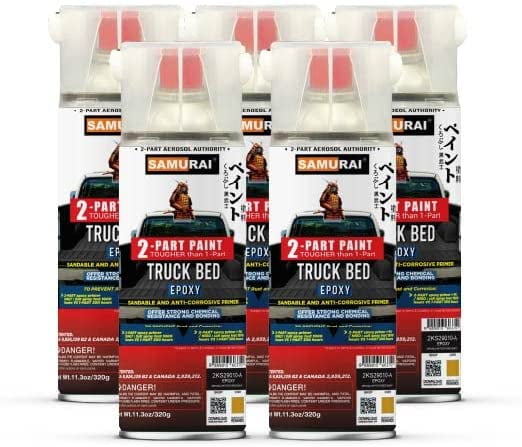 Samurai 2-Part Spray Paint Epoxy Primer for Truck Bed Liner (Granular ...