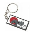 Samurai And Red Moon Japanese Asian Sword Keychain Key Chain Ring ...