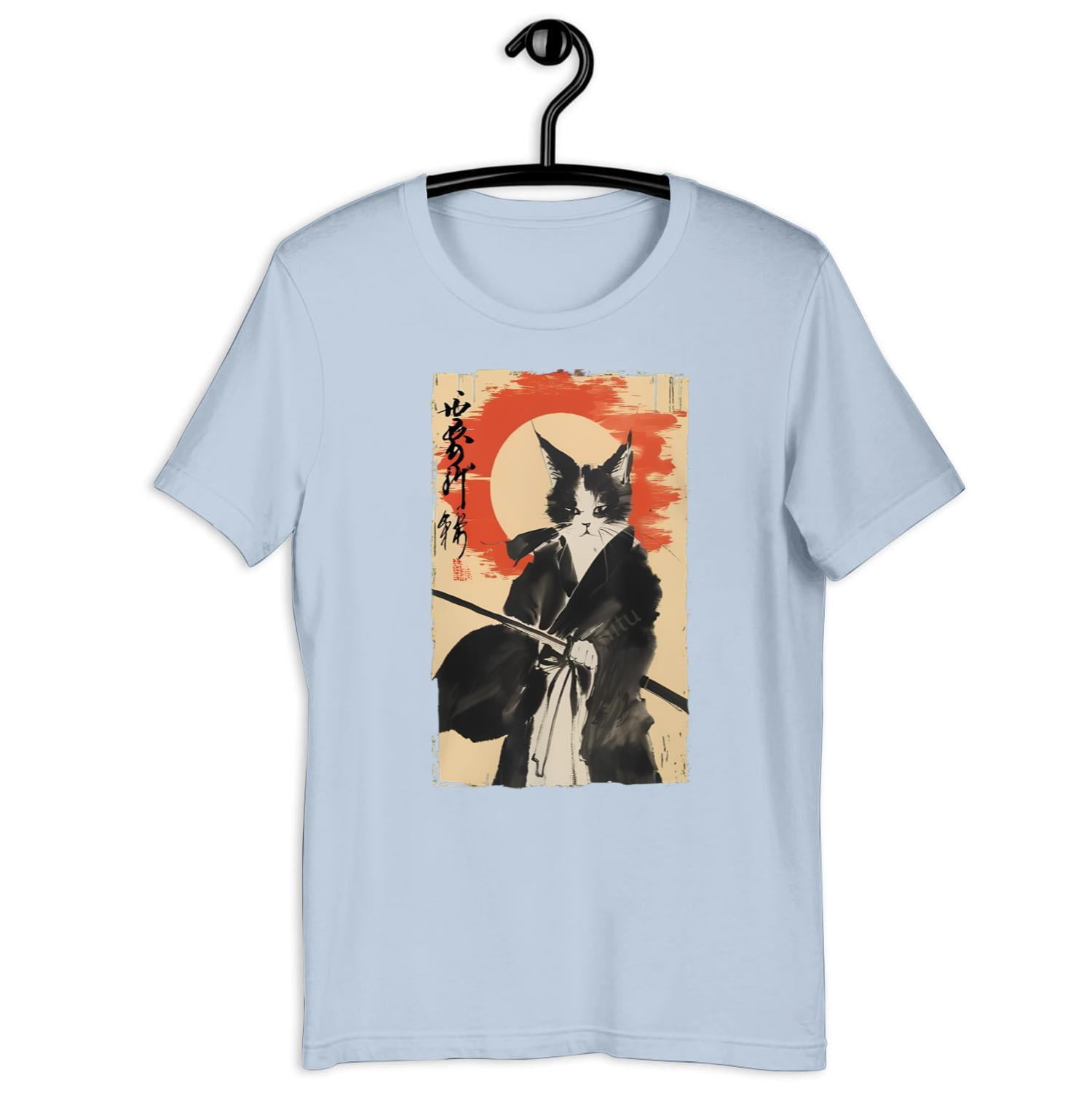 Samurai Cat Ukiyo-e Warrior Japanese Art Vintage Cat - Walmart.com