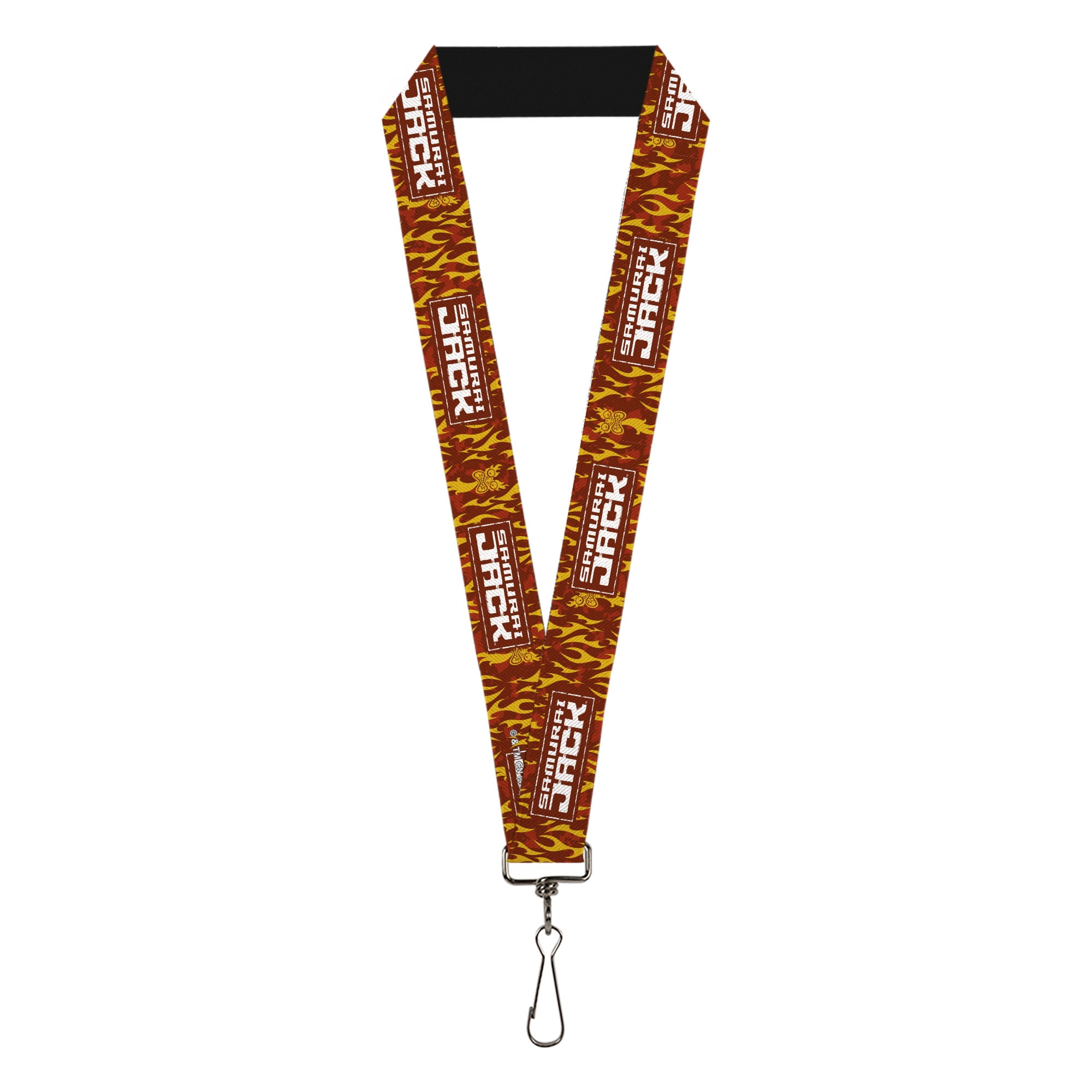 Samurai Jack Lanyard, Samurai Jack Title Logo and Dragon Flames Reds ...