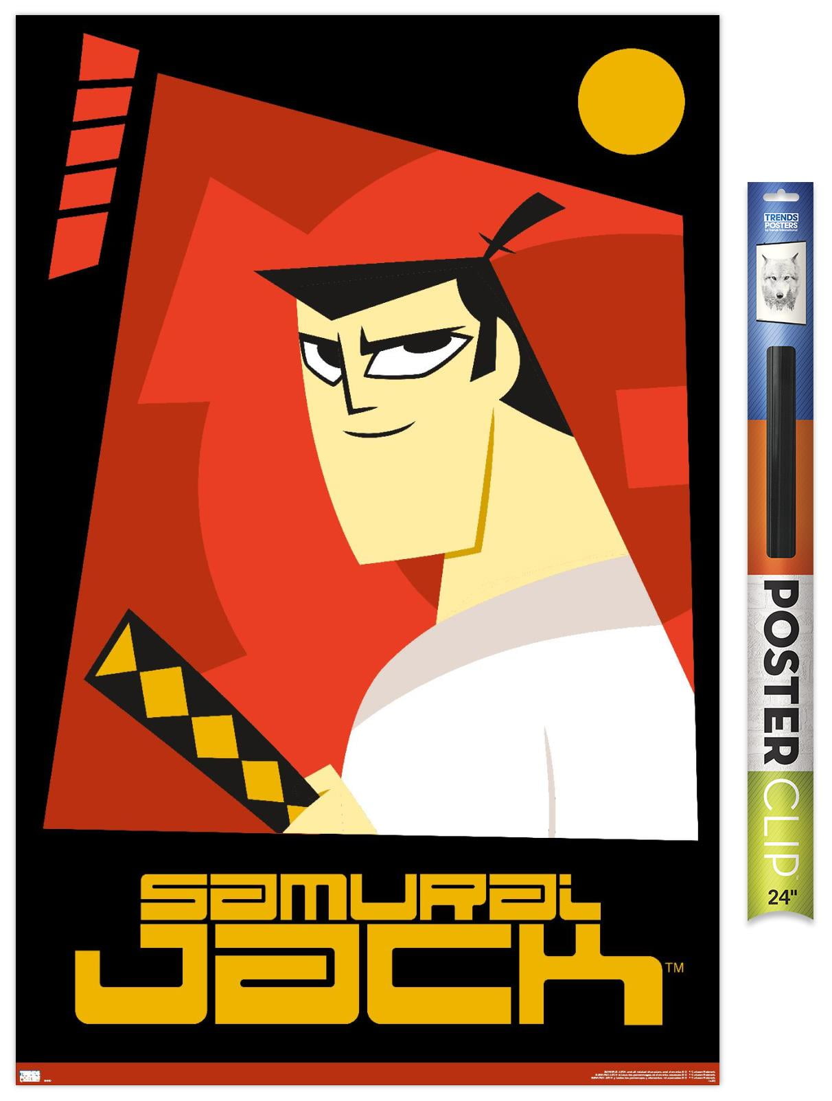 Samurai Jack - Red Wall Poster, 22.375" x 34" - Walmart.com