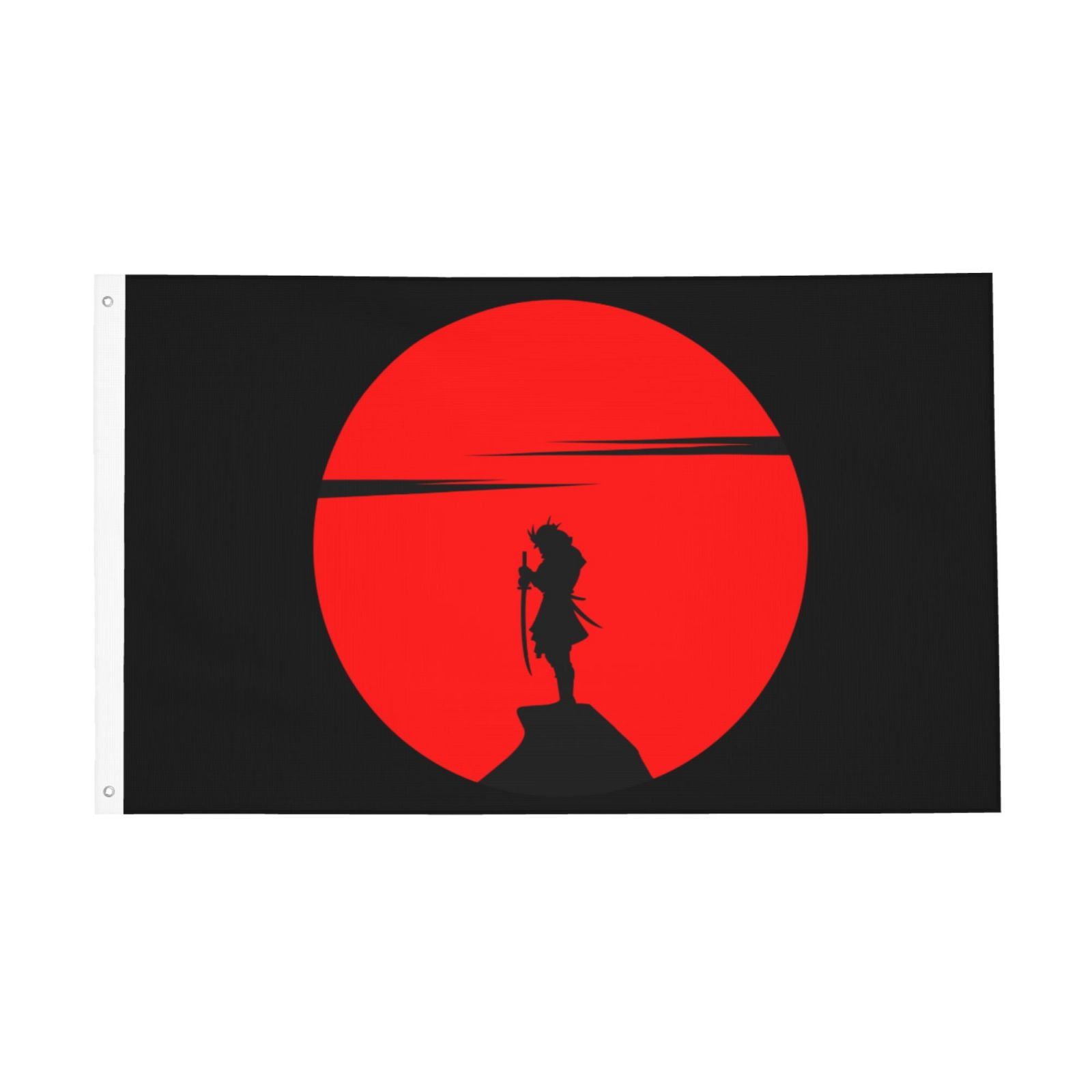 Samurai Katana Warrior Sun Flag 3x5 Ft Outdoor Indoor With Grommet ...