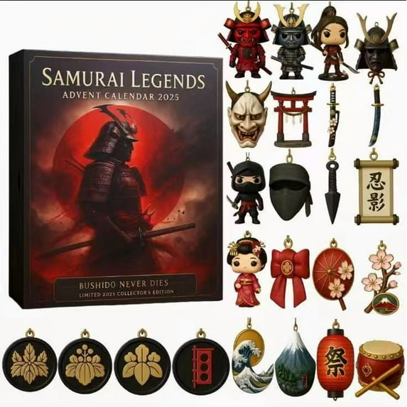 Samurai Legends Advent Calendar Blind Box 2025 2026 Christmas Halloween ...