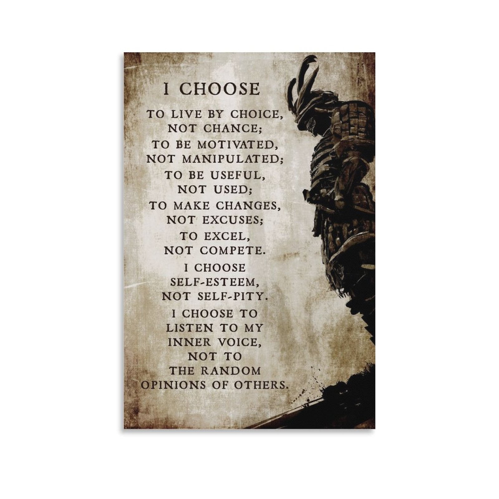 Samurai Quotes Motivations Inspirational I Choose to Live by Choice Not ...